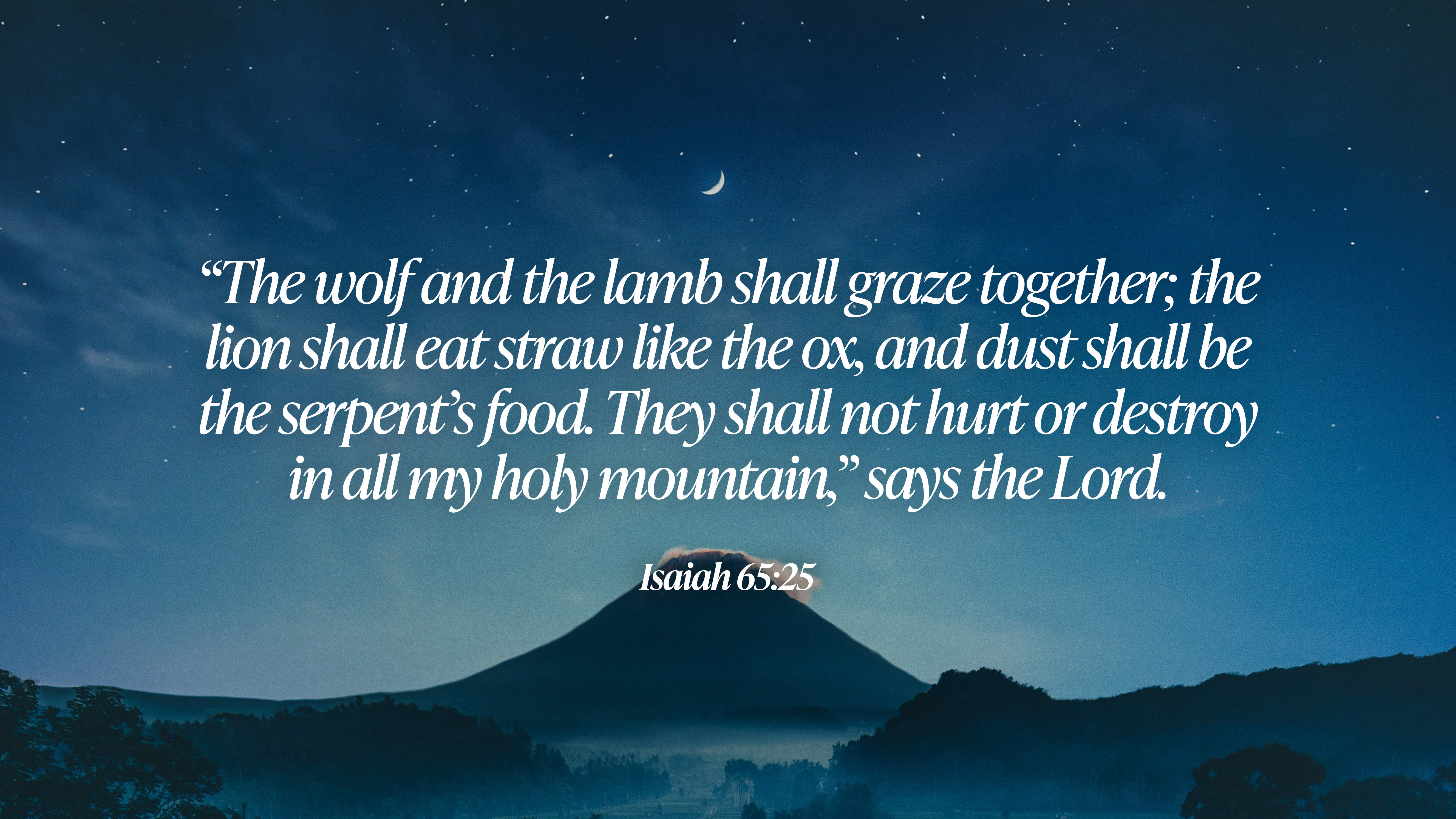 Isaiah 65:25 | worldchallenge.org